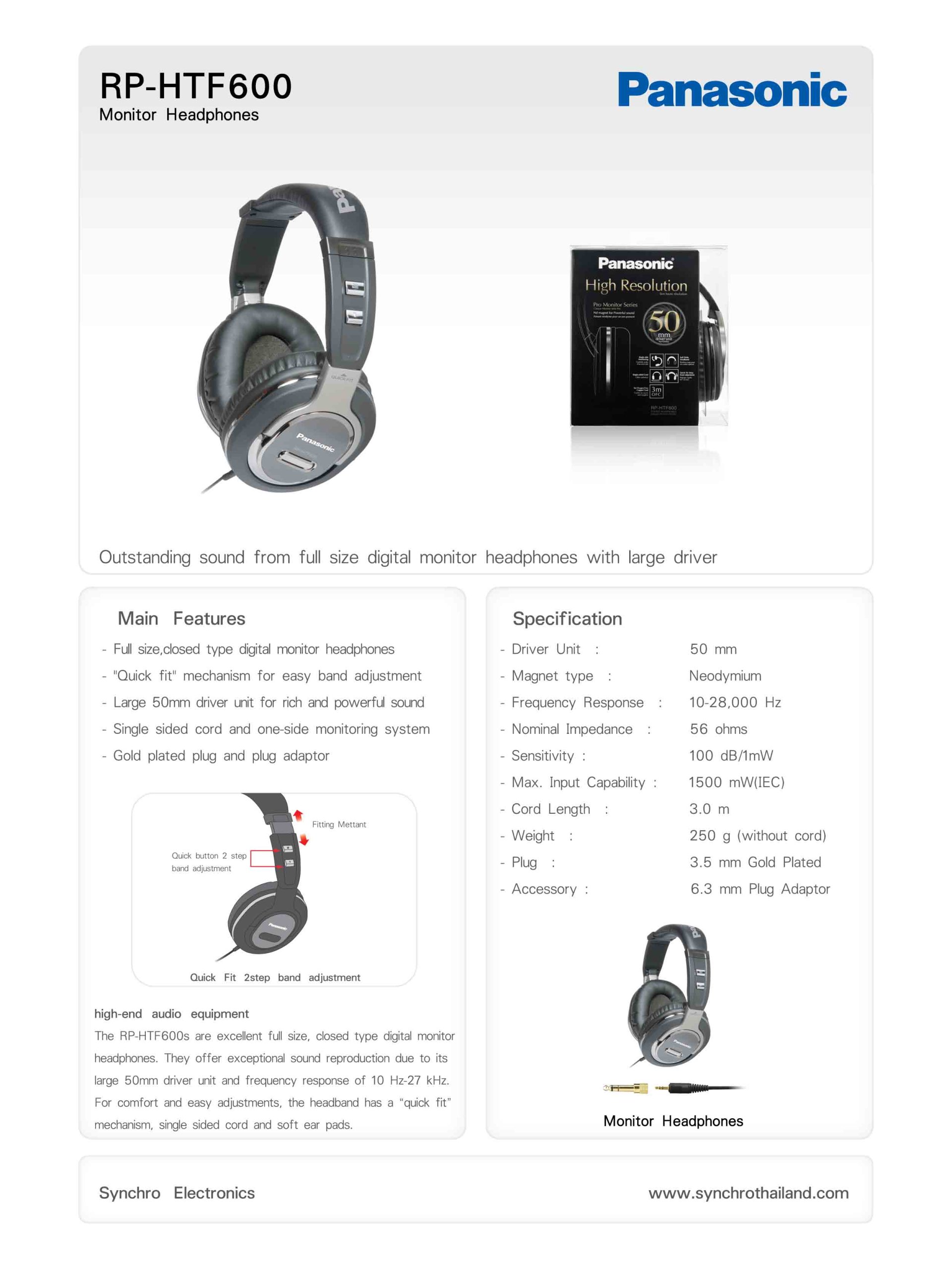 RP-HTF600 - synchrothailand