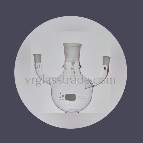 Round Bottom Flask , 4 Neck - vrglasstrade