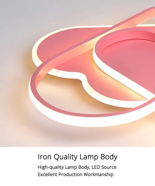 LED Pink Heart Shaped Modern Lights - lightgallerydesign