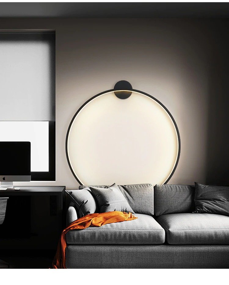 LED Wall Lights Simple Circle Background 30W AW22010 - lightgallerydesign
