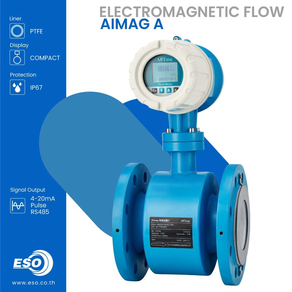 Aimag A Electromagnetic Flow Meter / Liner PTFE/Compact - eso