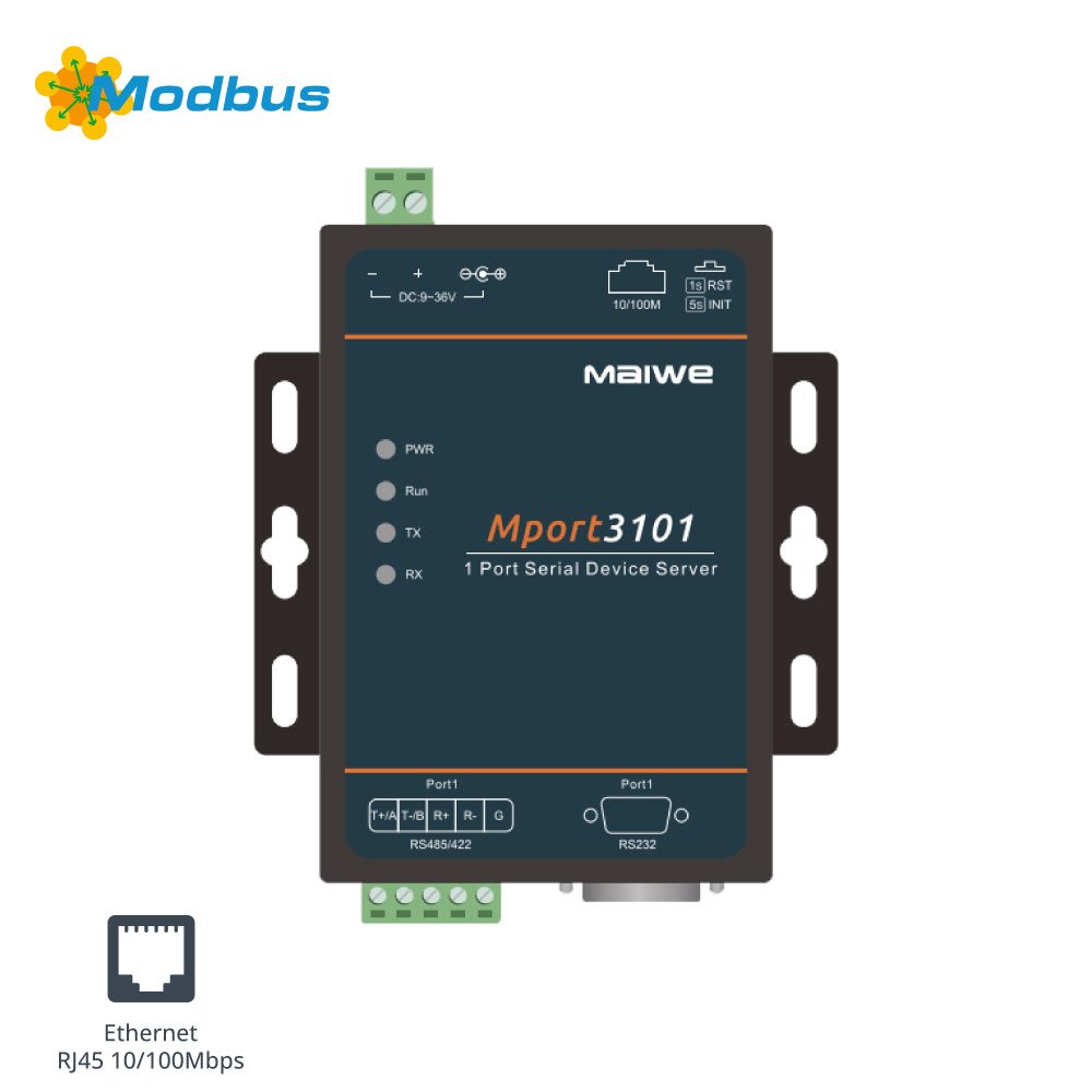 Mport3101 Serial Modbus Gateway Converter - eso