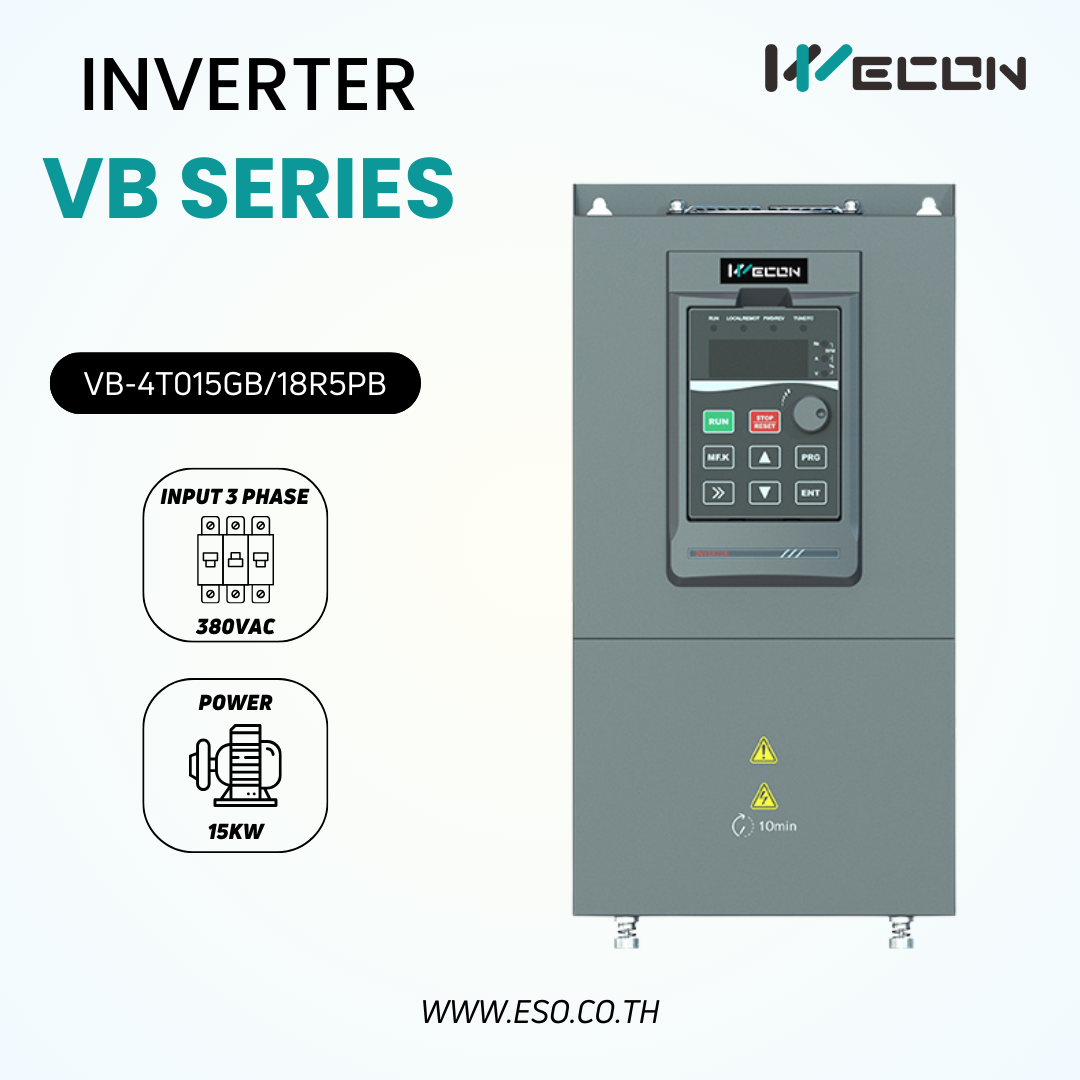 INVERTER DRIVE VB-4T015GB/18R5PB (3Phase 380VAC / 15kW , 20H.P.) - eso