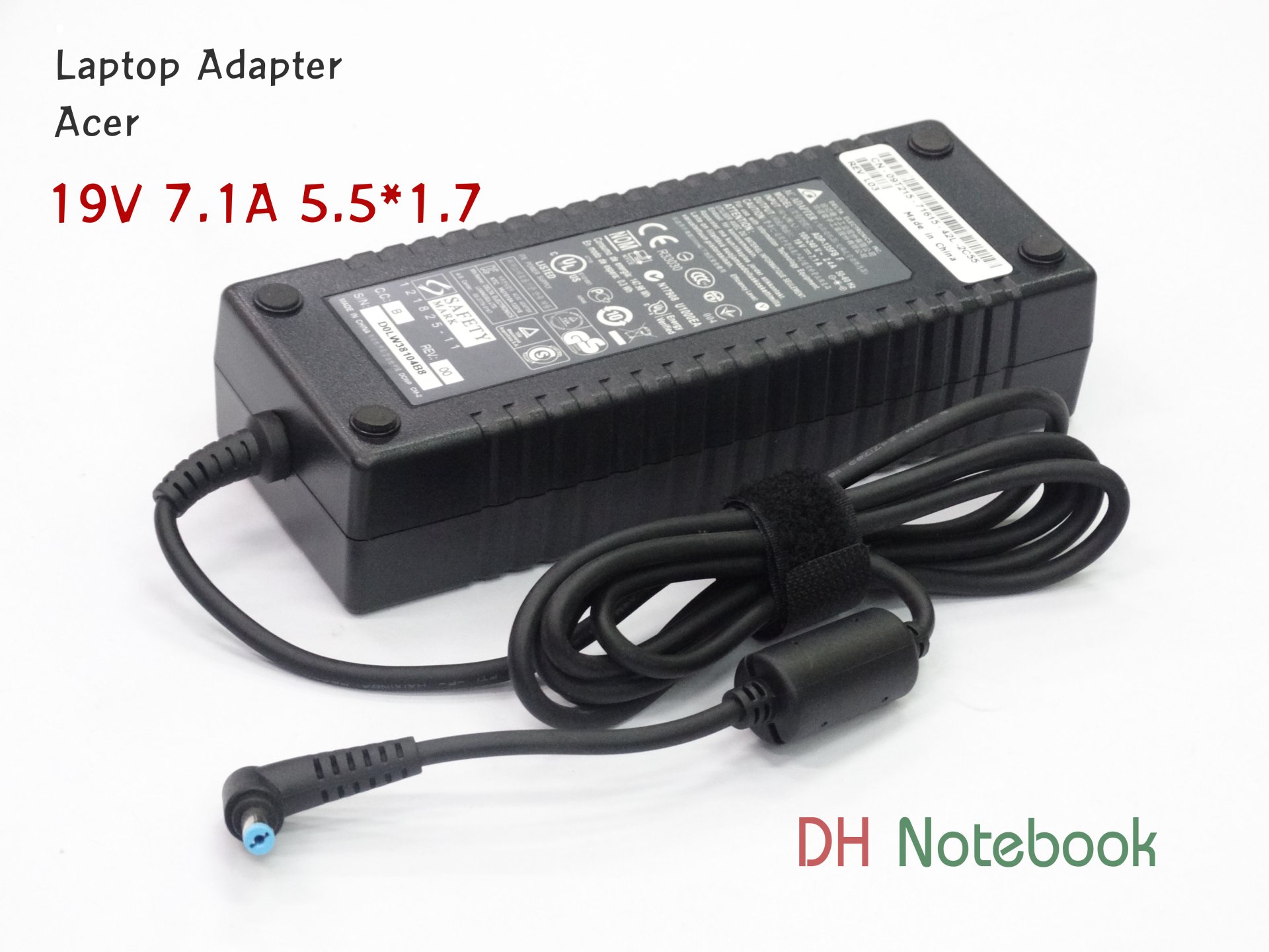 สายชาร์จ Adapter Acer 19V 7.1A (5.5*1.7) - dhnotebook