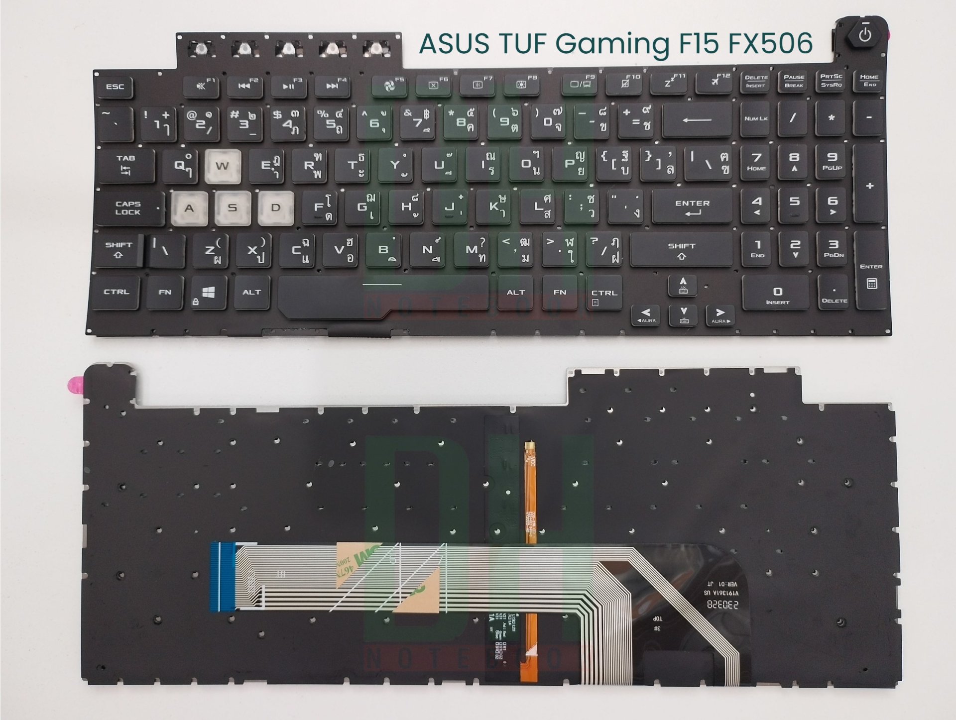 แป้นพิมพ์ ASUS tuf Gaming F15 FX506 ใช้งานกับ FX506, FA506, FA506Q ...