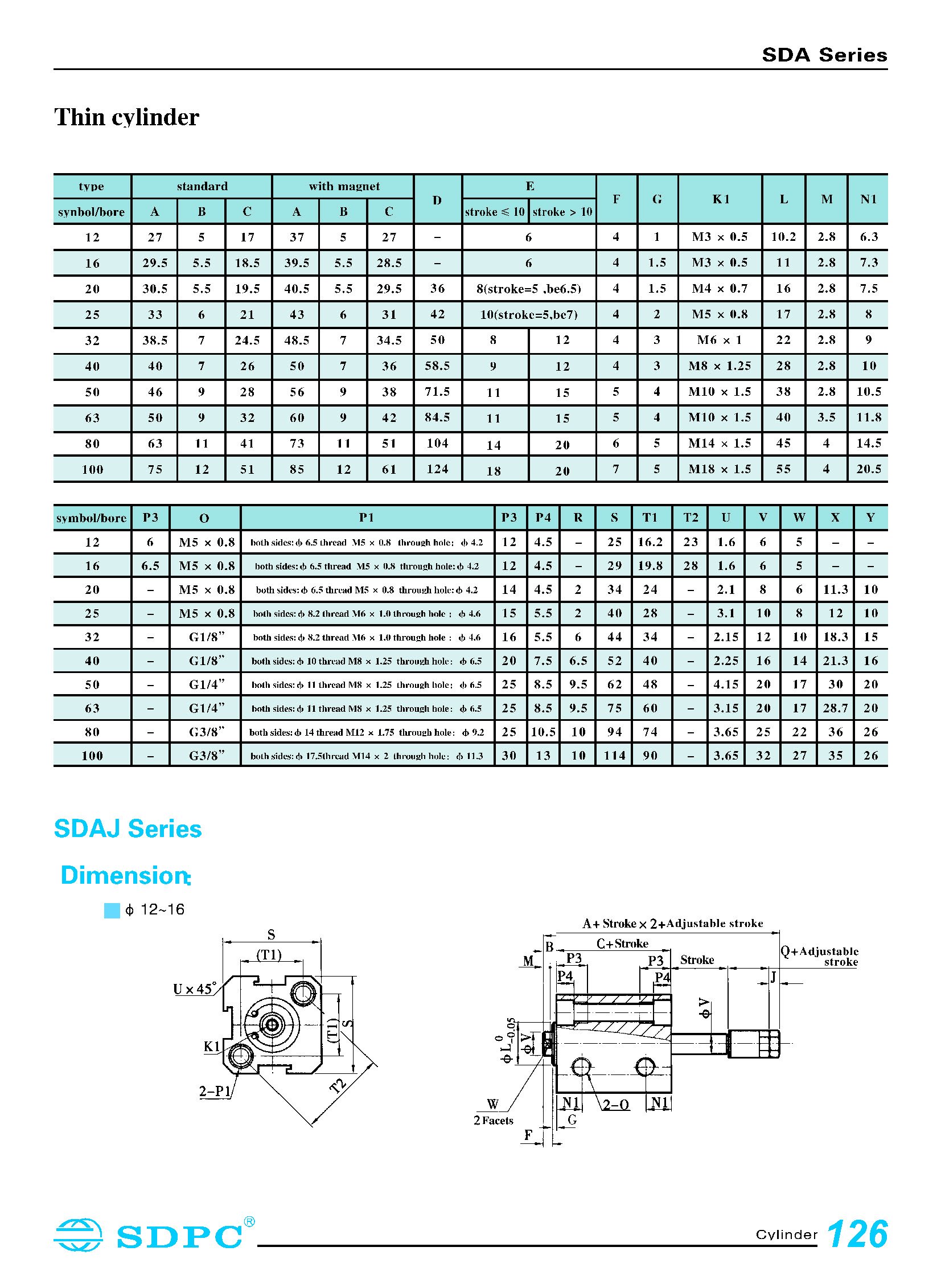 SDA 63mm (Compact Cylinder Standard) - pneumaengineering