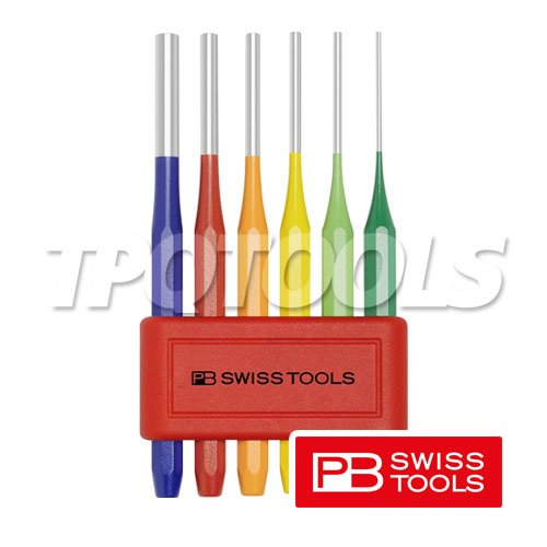 PB755BL-RB เหล็กส่งชุด สีรุ้ง ขนาด 2-8 มม. (6 ตัวชุด) PB SWISS TOOLS - tpqtools