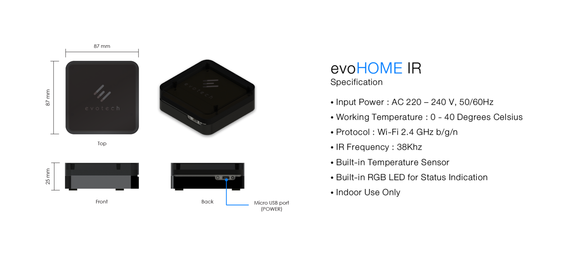 Wi-Fi Transmitter Controller - evotech