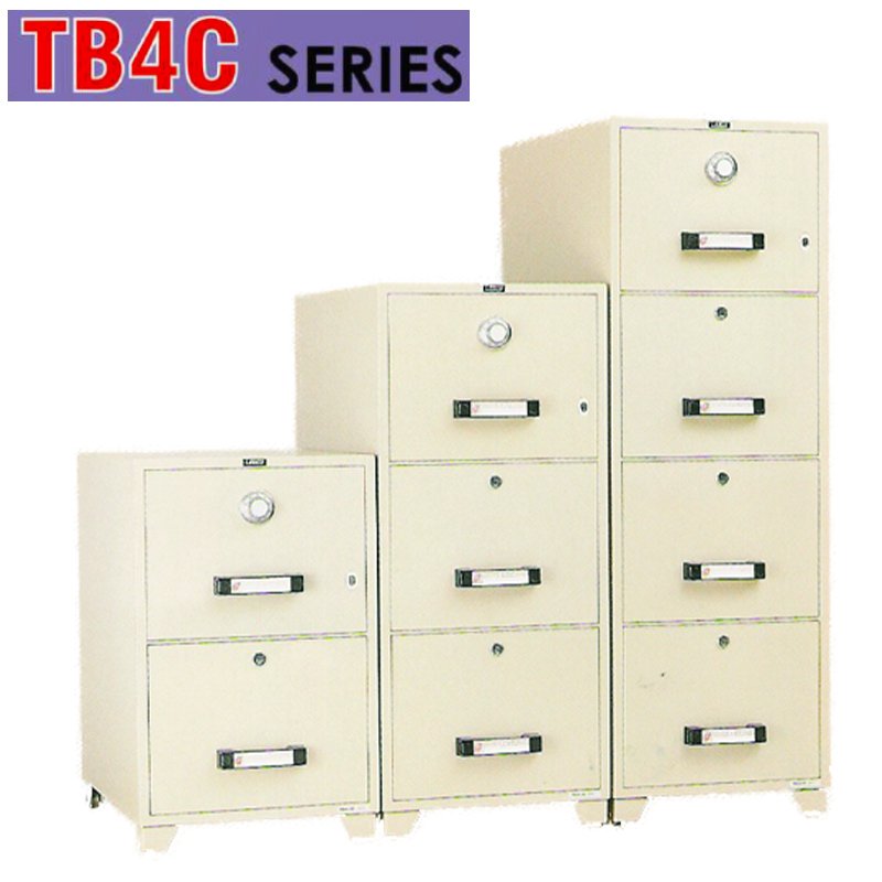 ตู้เซฟแบบลิ้นชัก Leeco รุ่น Tb4c 4d กันไฟ 2 ชั่วโมง Leecosafes