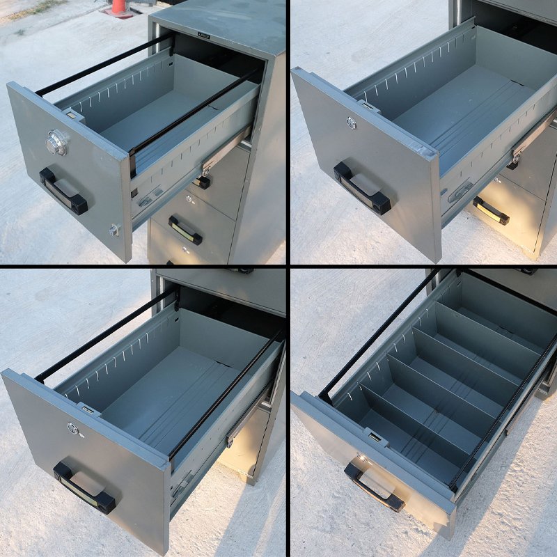 ตู้เซฟแบบลิ้นชัก LEECO รุ่น TB4C-4D กันไฟ 2 ชั่วโมง - leecosafes