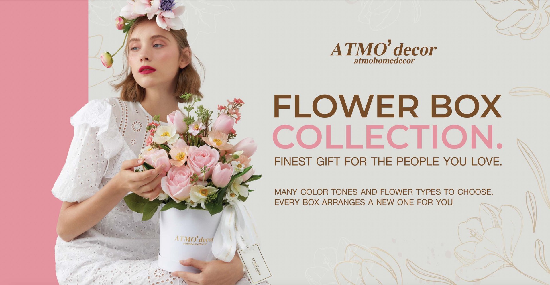 Atmo Decor - แจกันดอกไม้ประดิษฐ์พรีเมียมตกแต่งบ้านหรู