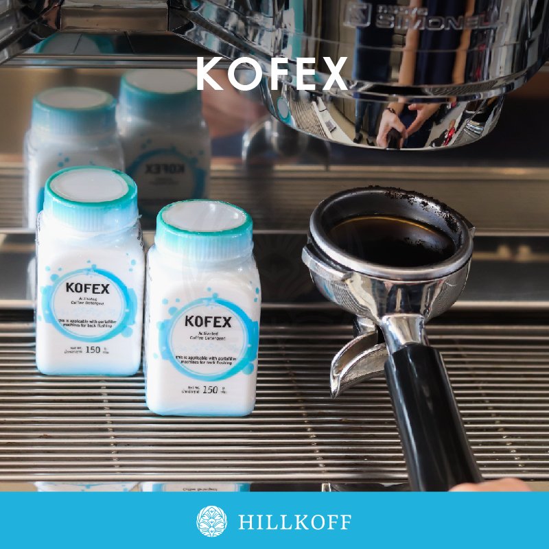 Kofex ผงสำหรับขจัดคราบเครื่องชงกาแฟและชา - hillkoff