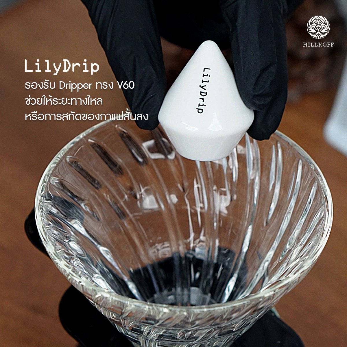 Hillkoff : Lily Drip อุปกรณ์ดริปกาแฟ ทำให้ผงกาแฟกระจายอยู่รอบๆ อย่าง ...
