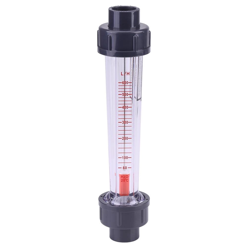 LZS-15 Flow Meter Plastic Tube Liquid Water Rotameter Flow Measuring ...