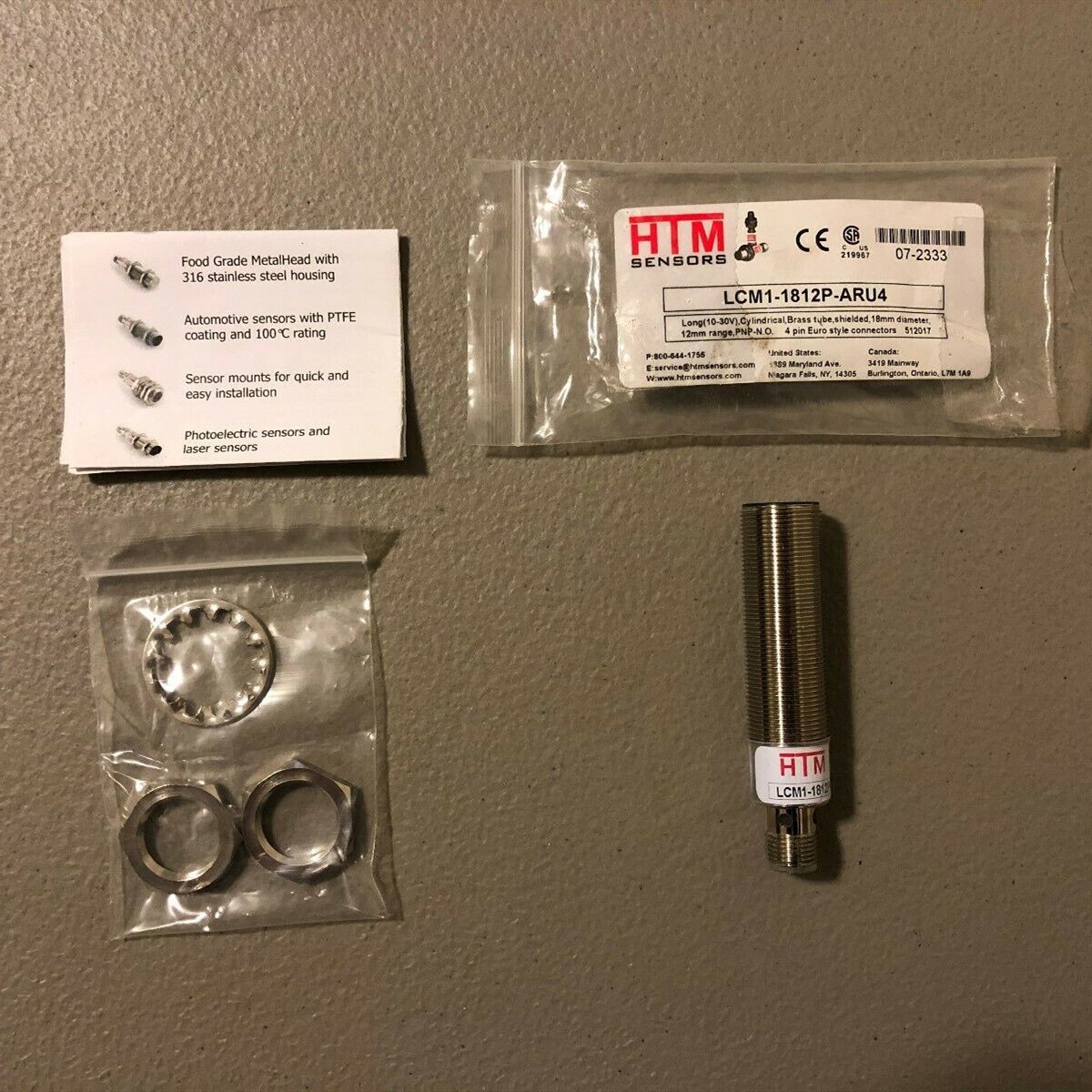 HTM Inductive Proximity Sensor - flowautomech