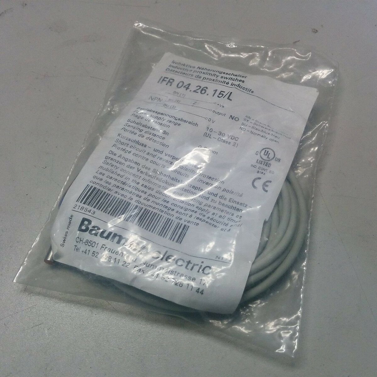 Baumer Inductive Proximity Sensor - flowautomech