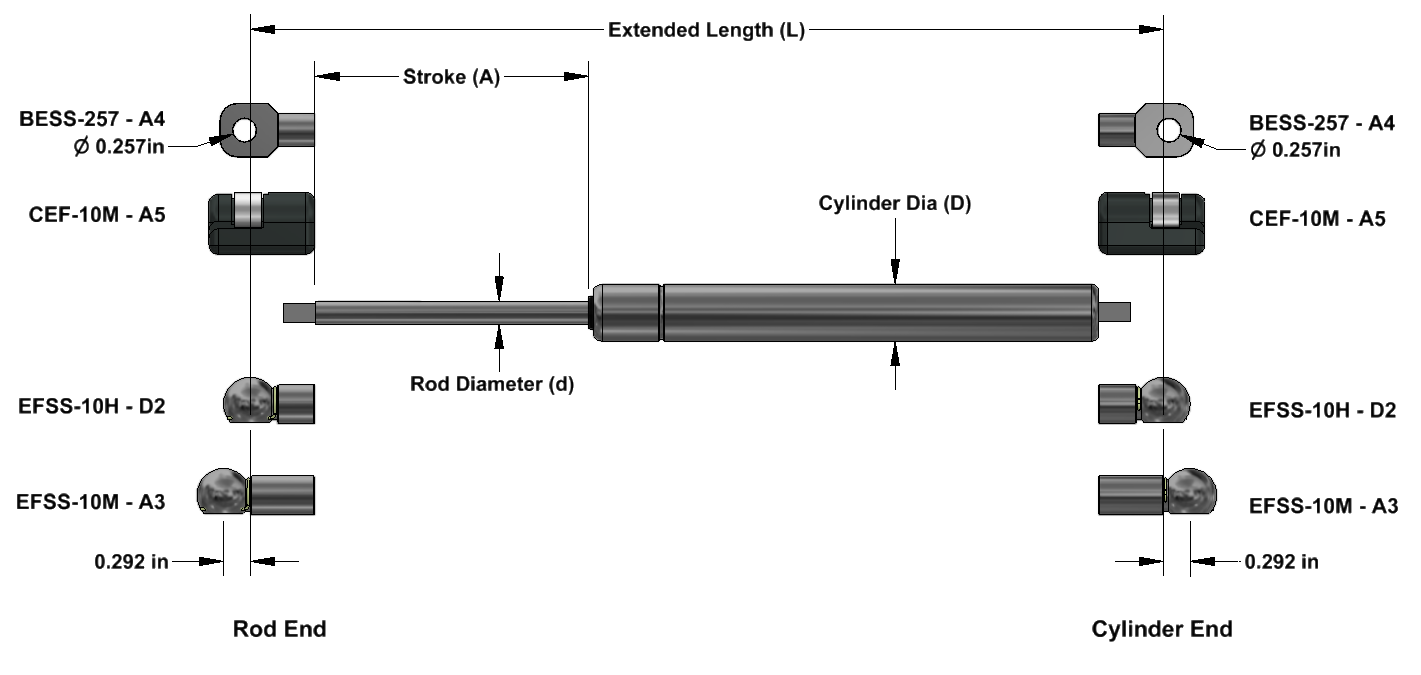 SHOCK UP (GAS SPRING), DAMPER - flowautomech