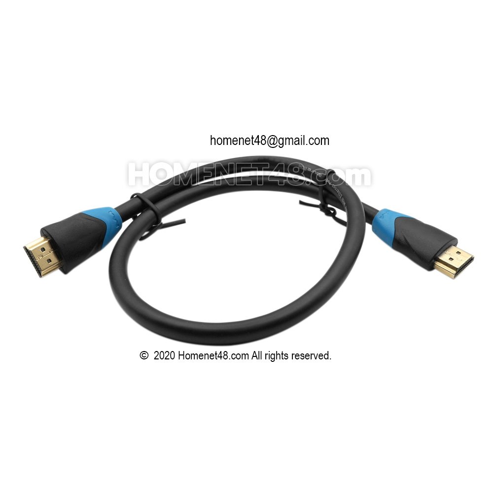 HDMI 2.0 Cable 4K@60Hz (3D UHD) 18Gbps Deluxe (M-M) - homenet48