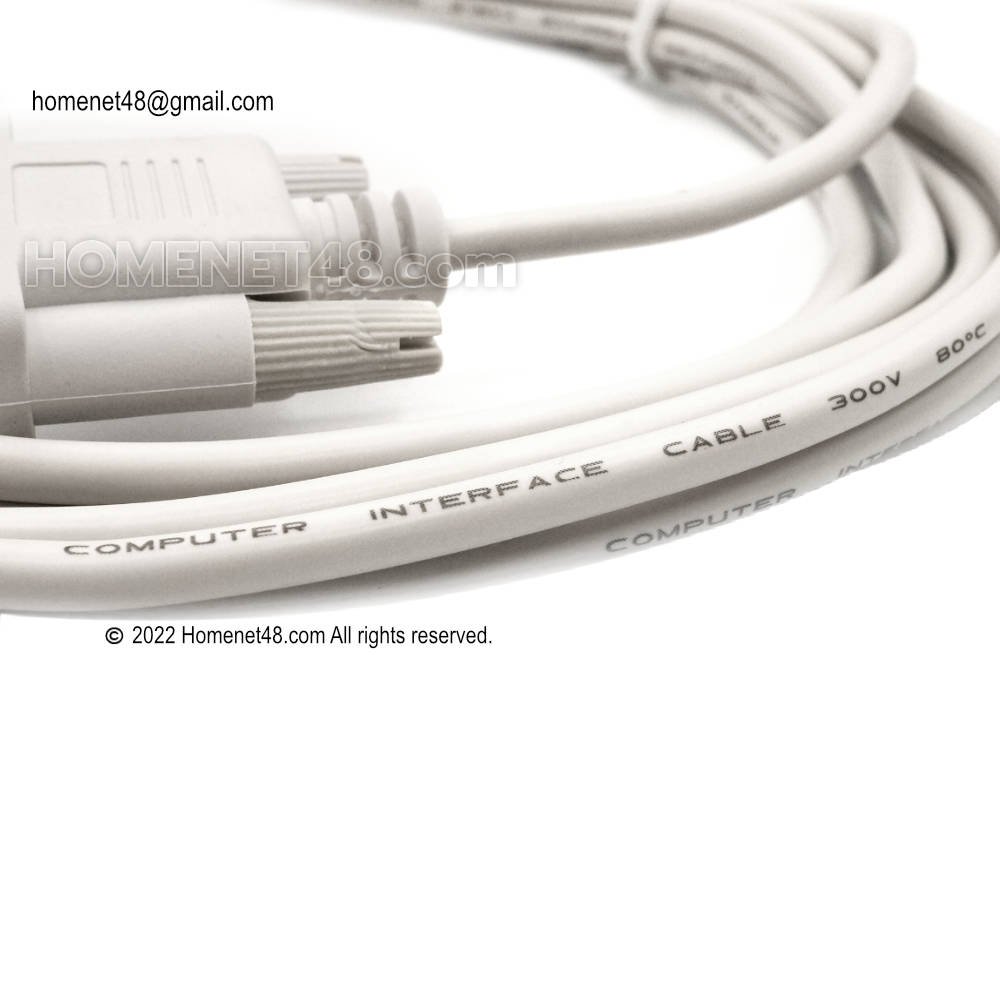 RS232 Serial Port DB9 cable to cross head (Full Cross) - homenet48
