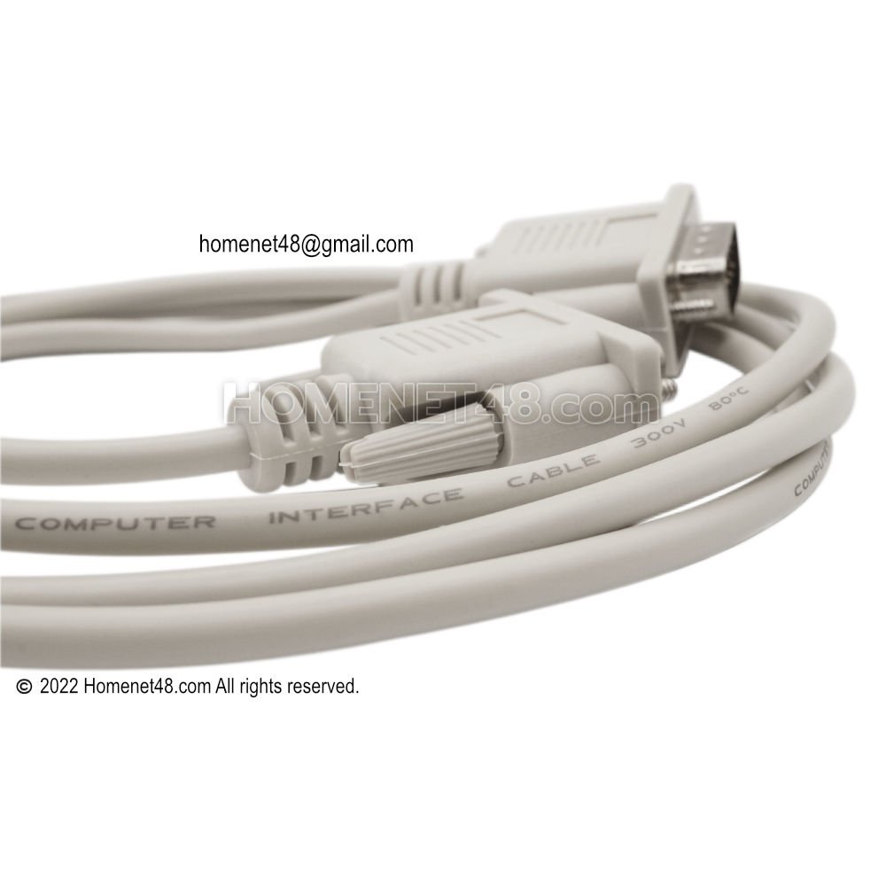 RS232 Serial Port DB9 cable to cross head (Full Cross) - homenet48