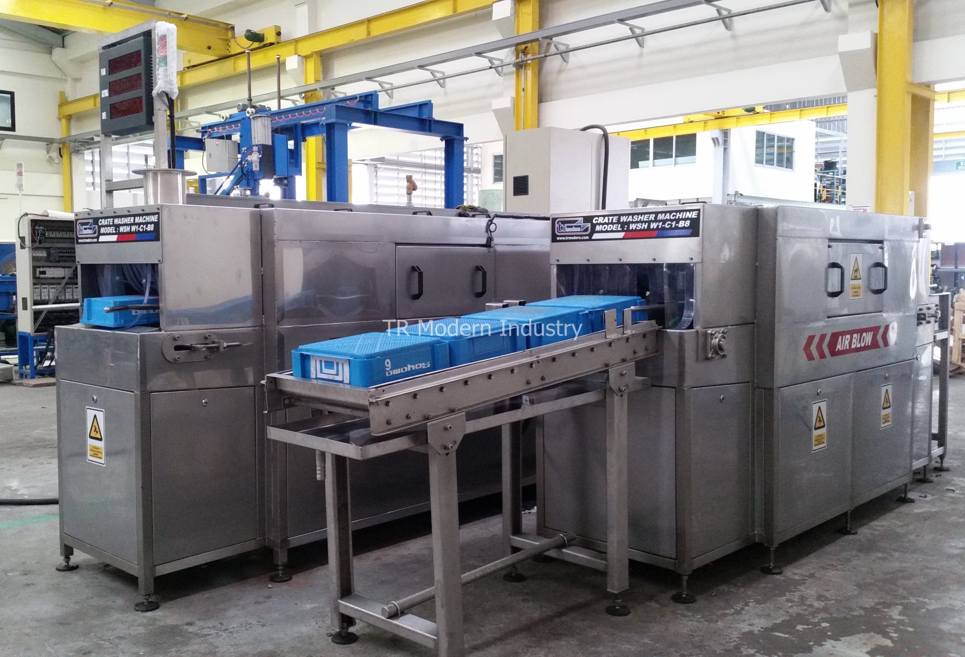 เครื่องล้างกล่อง (Box washer Machine) เครื่องล้างอุตสาหกรรม