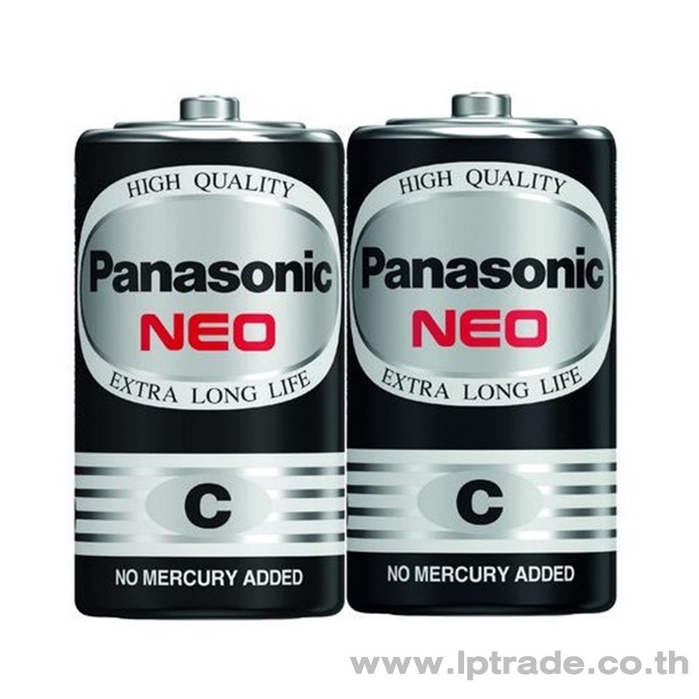 ถ่านไฟฉาย Panasonic NEO ก้อนดำ C (แพ็ค 2 ก้อน) - lptrade