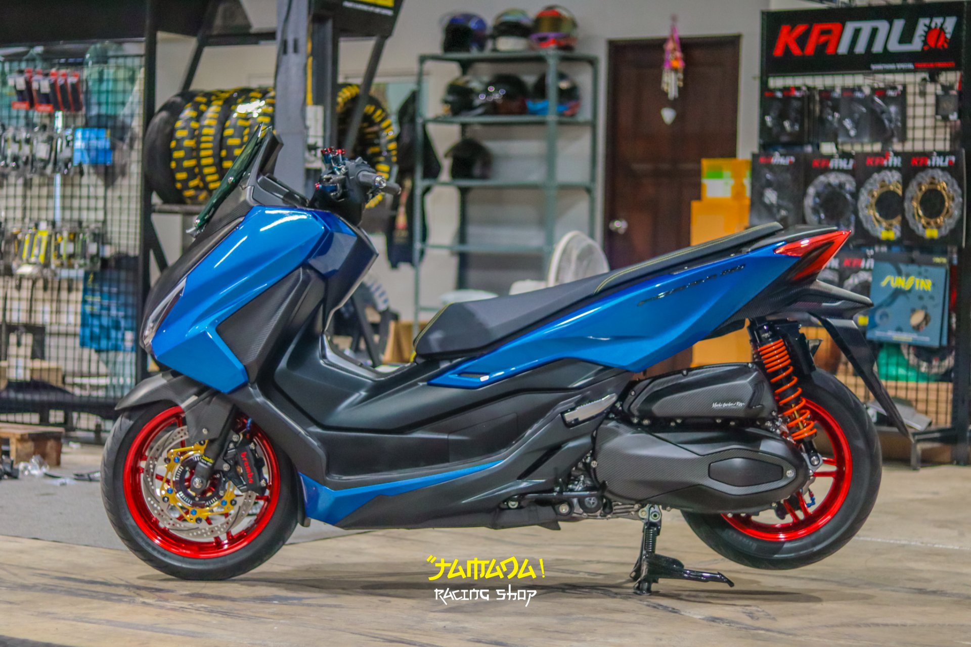 NEW FORZA350 2023 แต่งคาร์บอน จัดทรงซิ่ง ระบบเบรก ฯลฯ - tamadaracing