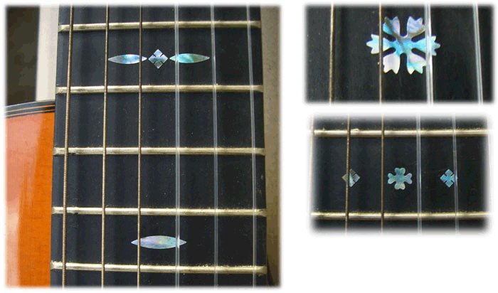 Vintage Snowflakes Inlay Sticker for Guitar - acousticvilla