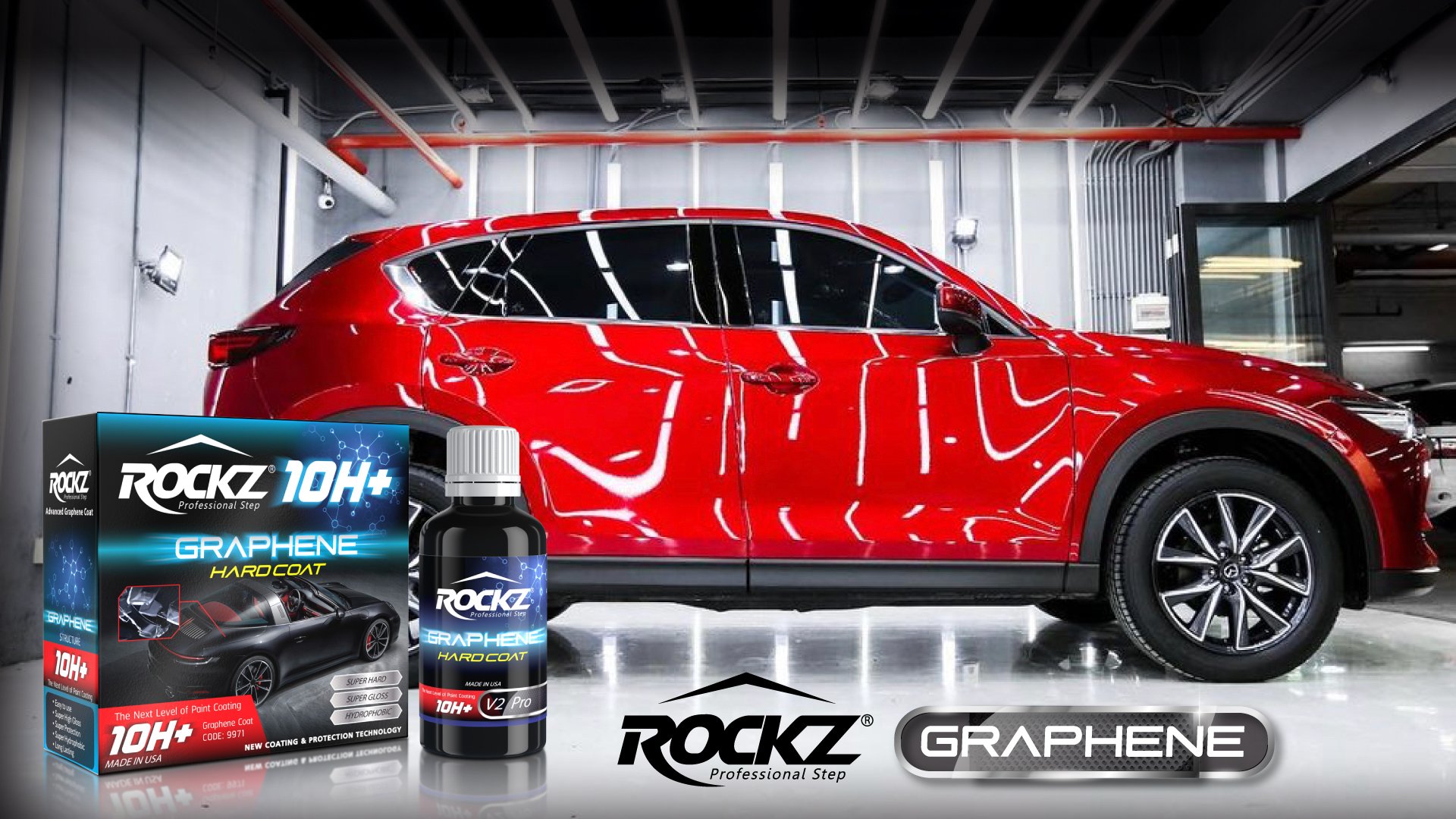 เคลือบแก้วรถยนต์ ROCKZ ขายส่งคาร์แคร์ทั่วประเทศ เคลือบสีรถยนต์นำเข้าจาก USA