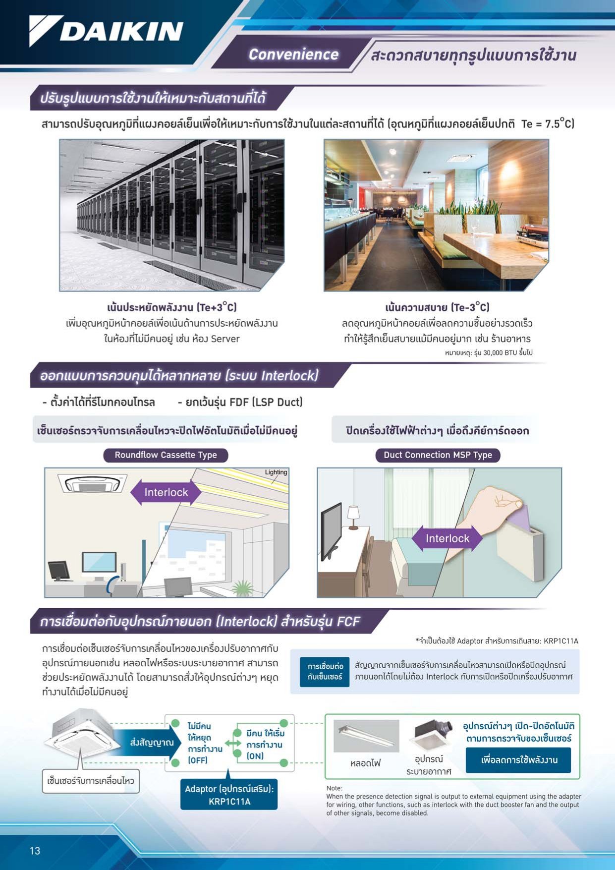 FCF Catalog โบรชัวร์แอร์ DAIKIN 4ทิศทาง Round Flow Cassette Inverter ...