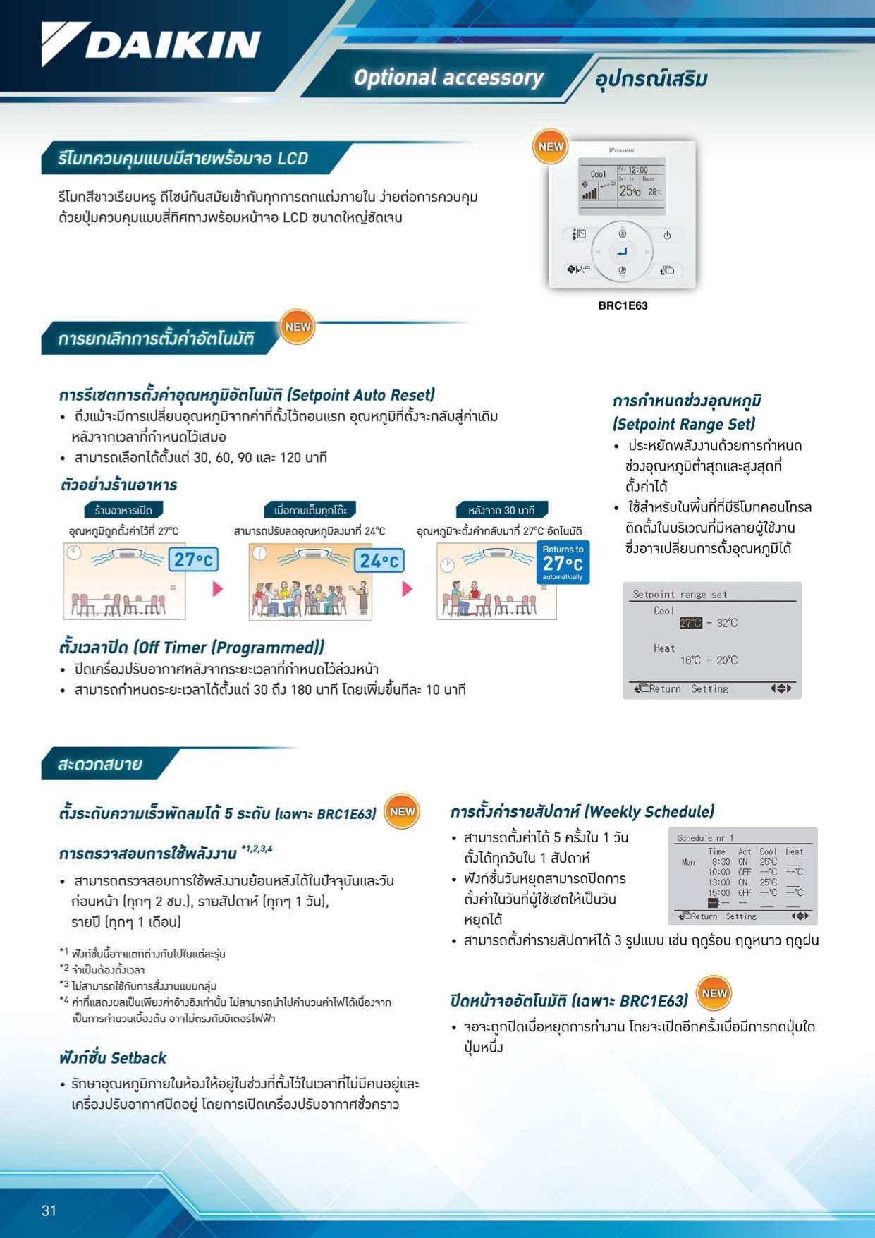 FCF Catalog โบรชัวร์แอร์ DAIKIN 4ทิศทาง Round Flow Cassette Inverter ...
