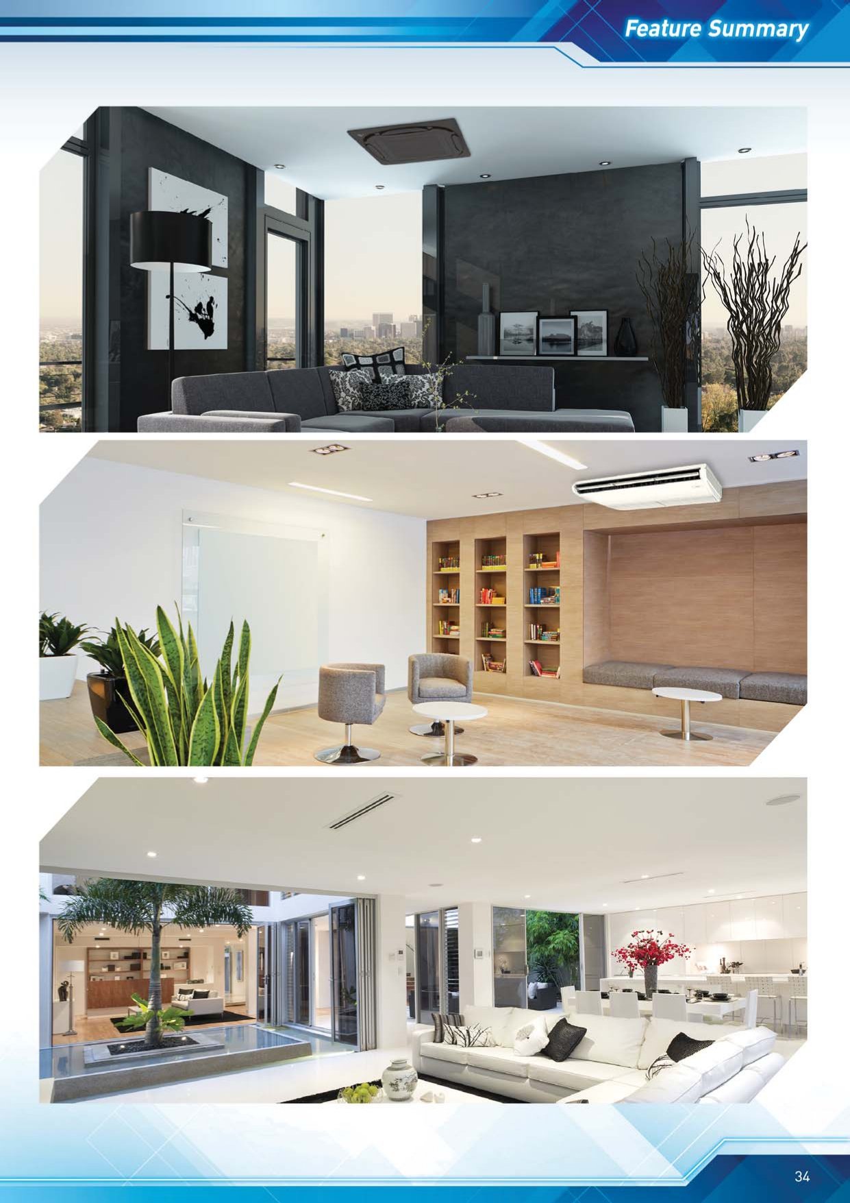 FCF Catalog โบรชัวร์แอร์ DAIKIN 4ทิศทาง Round Flow Cassette Inverter ...