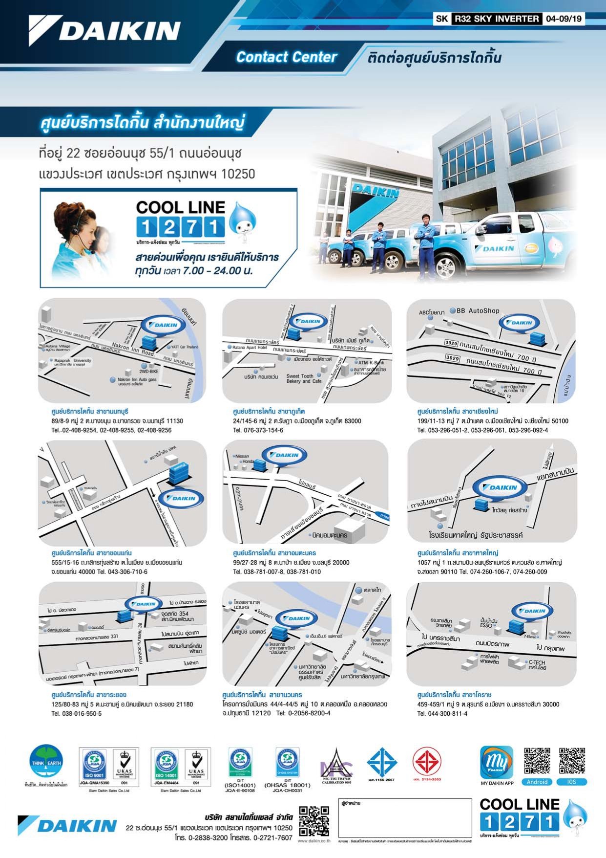 FCF Catalog โบรชัวร์แอร์ DAIKIN 4ทิศทาง Round Flow Cassette Inverter ...