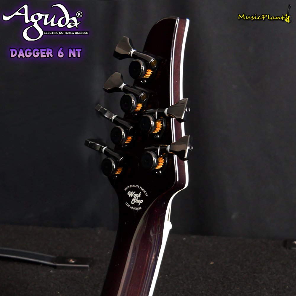 Aguda Electric Guitar กีตาร์ไฟฟ้า Metal รุ่น DAGGER 6NT Yellow Fade ...