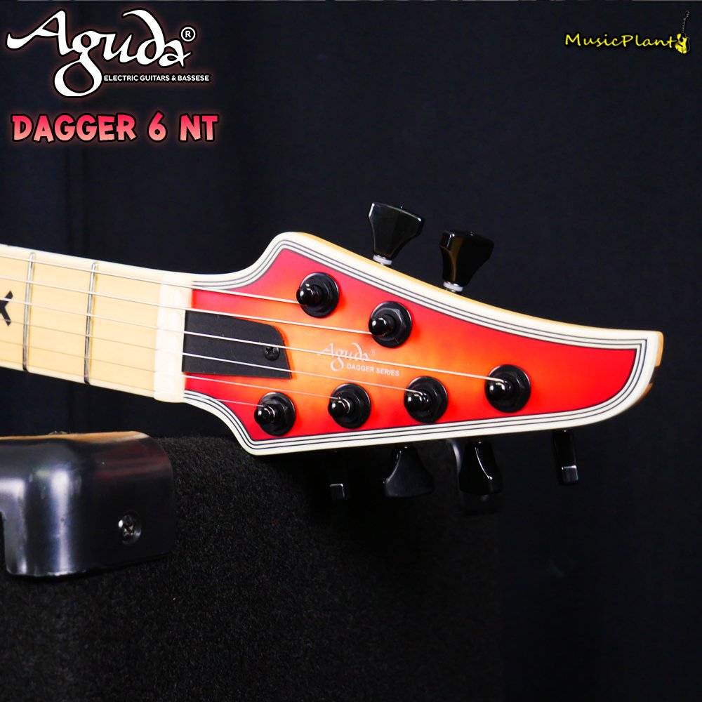 Aguda Electric Guitar กีตาร์ไฟฟ้า Metal รุ่น DAGGER 6NT - musicplant