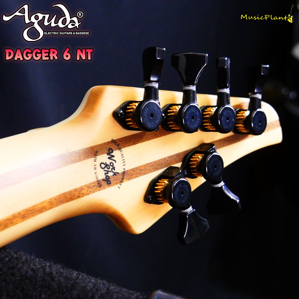 Aguda Electric Guitar กีตาร์ไฟฟ้า Metal รุ่น DAGGER 6NT - musicplant