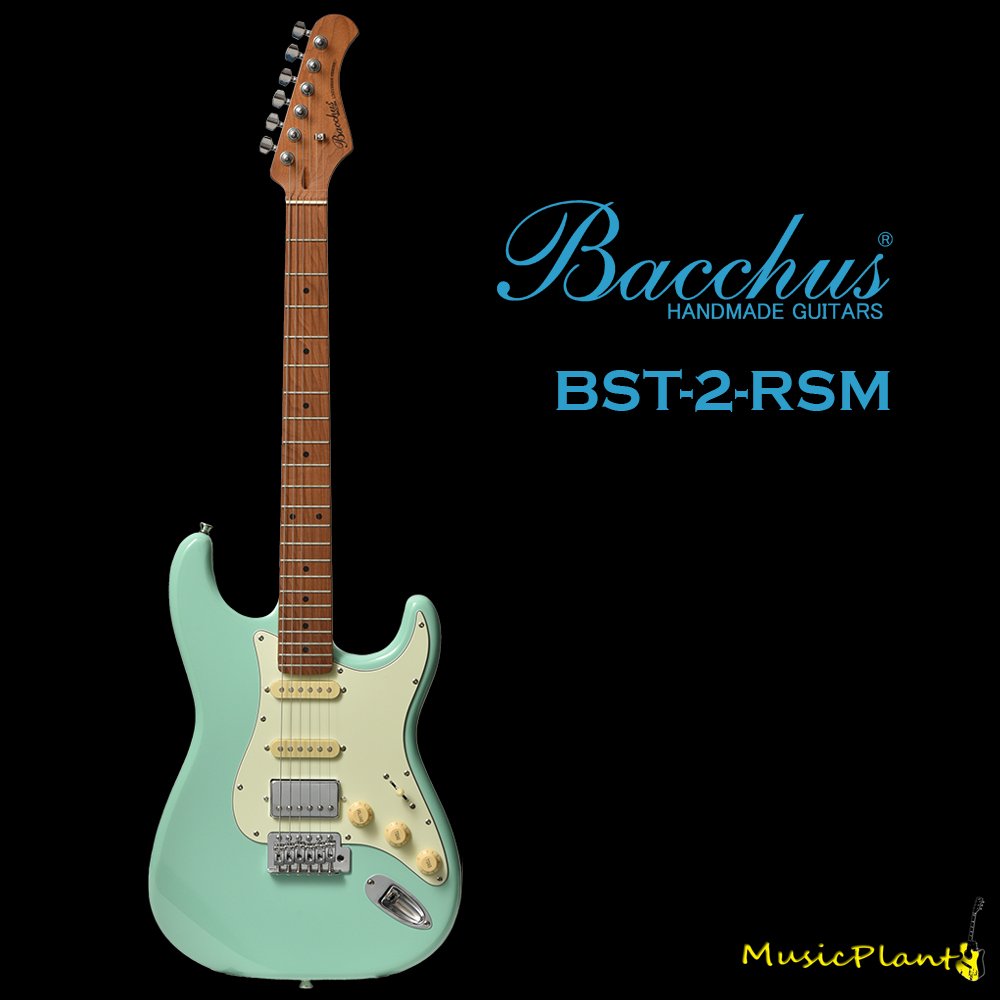 Bacchus กีตาร์ไฟฟ้า รุ่น BST-2-RSM/M Sea Foam Green - musicplant