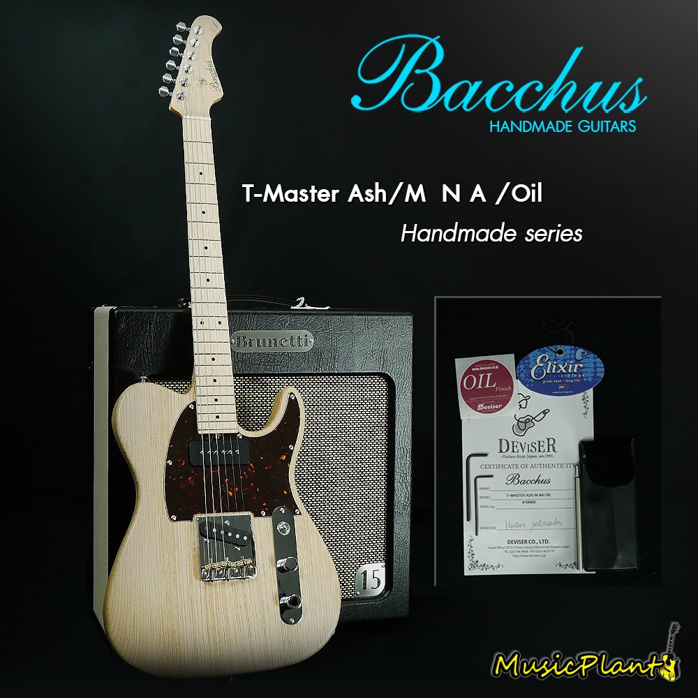 Bacchus กีตาร์ไฟฟ้า รุ่น T-MASTER ASH/M NA/OIL - musicplant