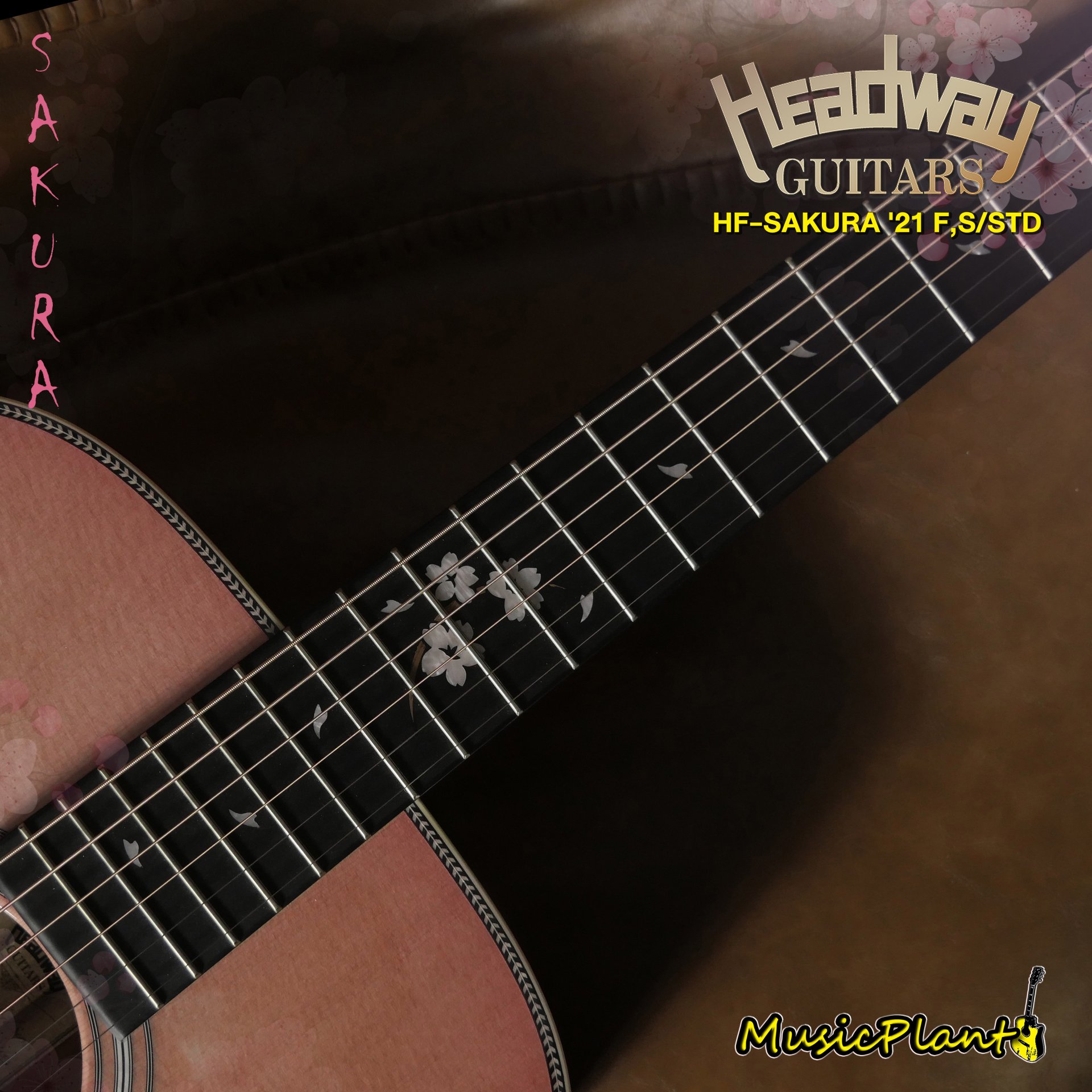Headway กีตาร์โปร่ง รุ่น HF-SAKURA '21 F,S/STD - musicplant