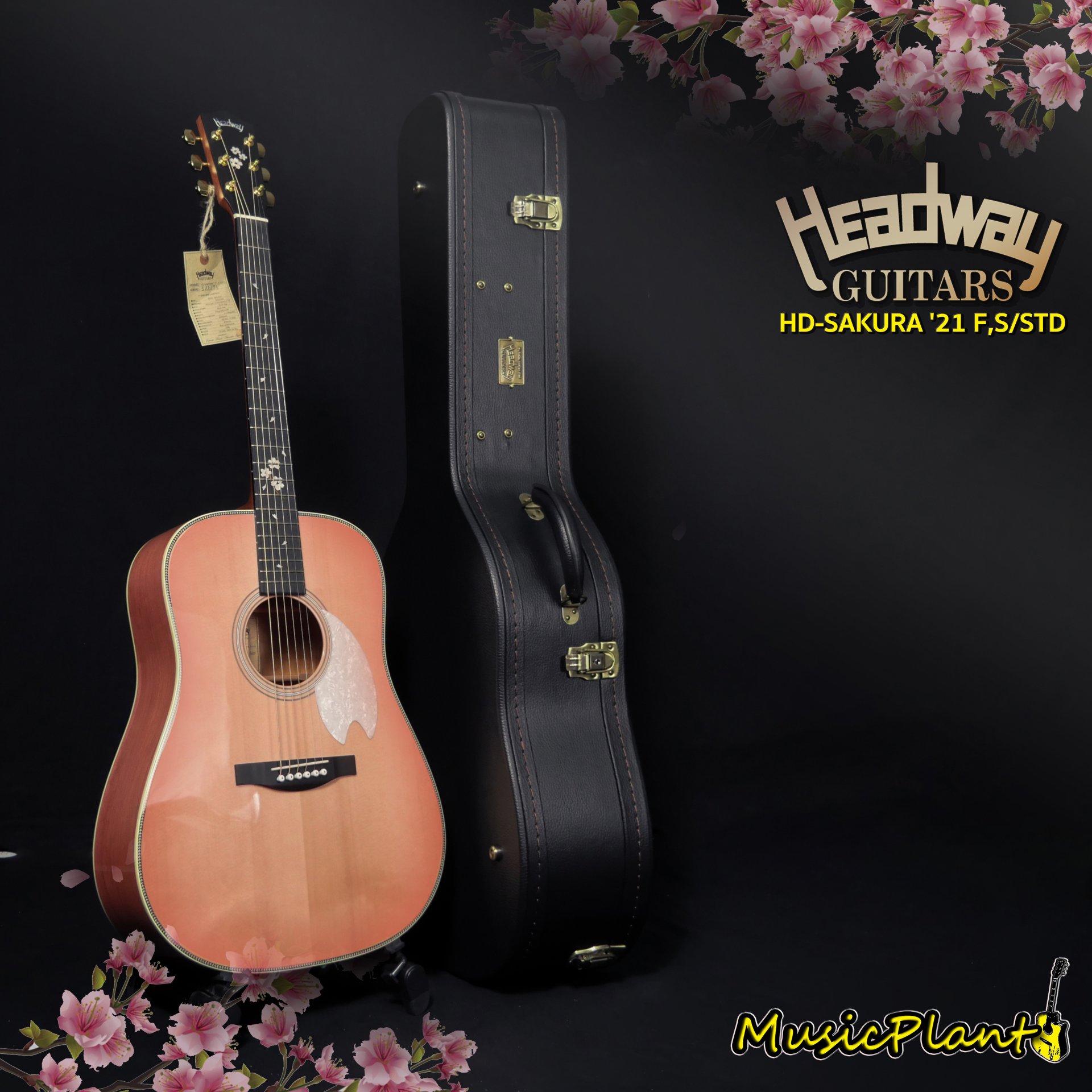 Headway กีตาร์โปร่ง รุ่น HD-SAKURA '21 F,S/STD - musicplant