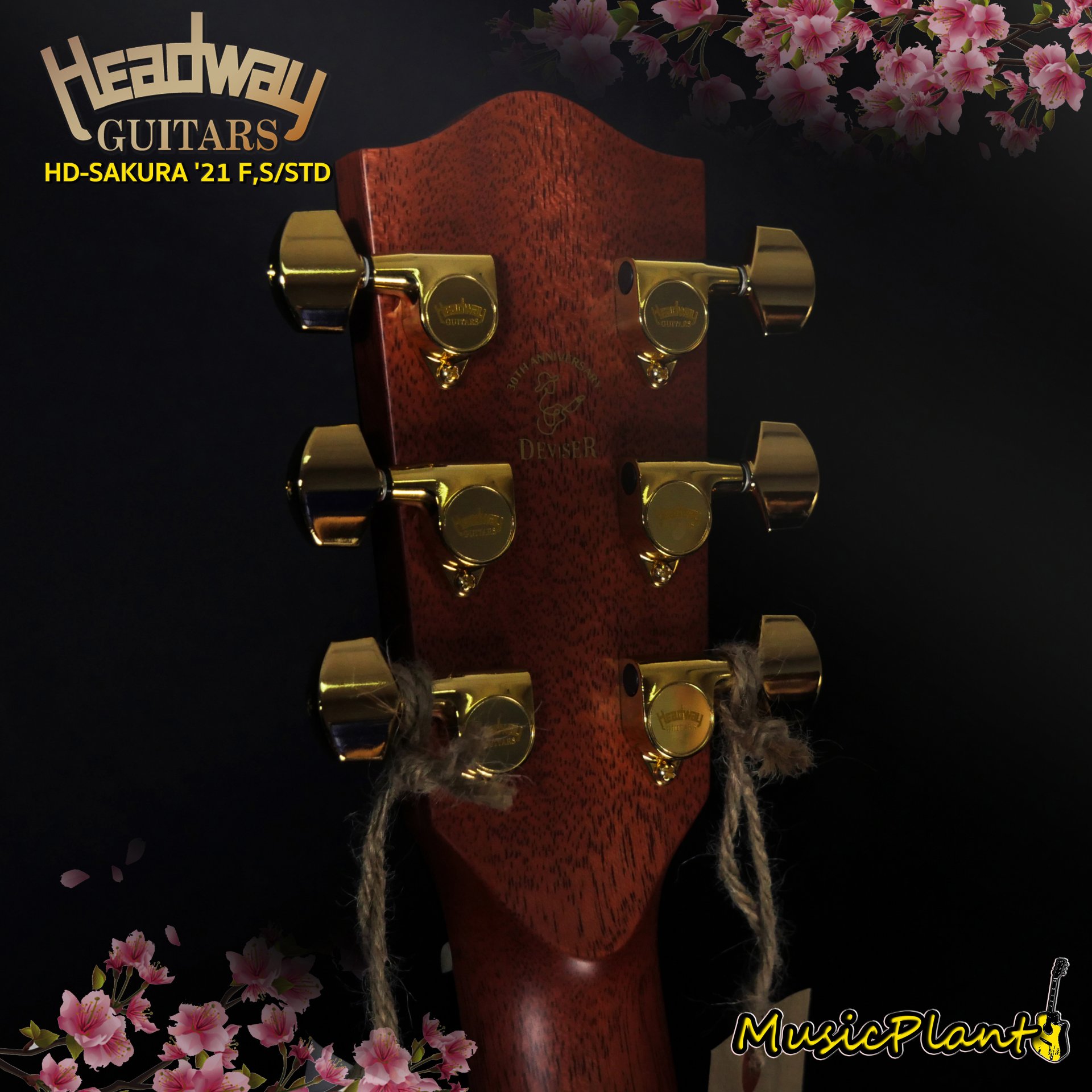 Headway กีตาร์โปร่ง รุ่น HD-SAKURA '21 F,S/STD - musicplant