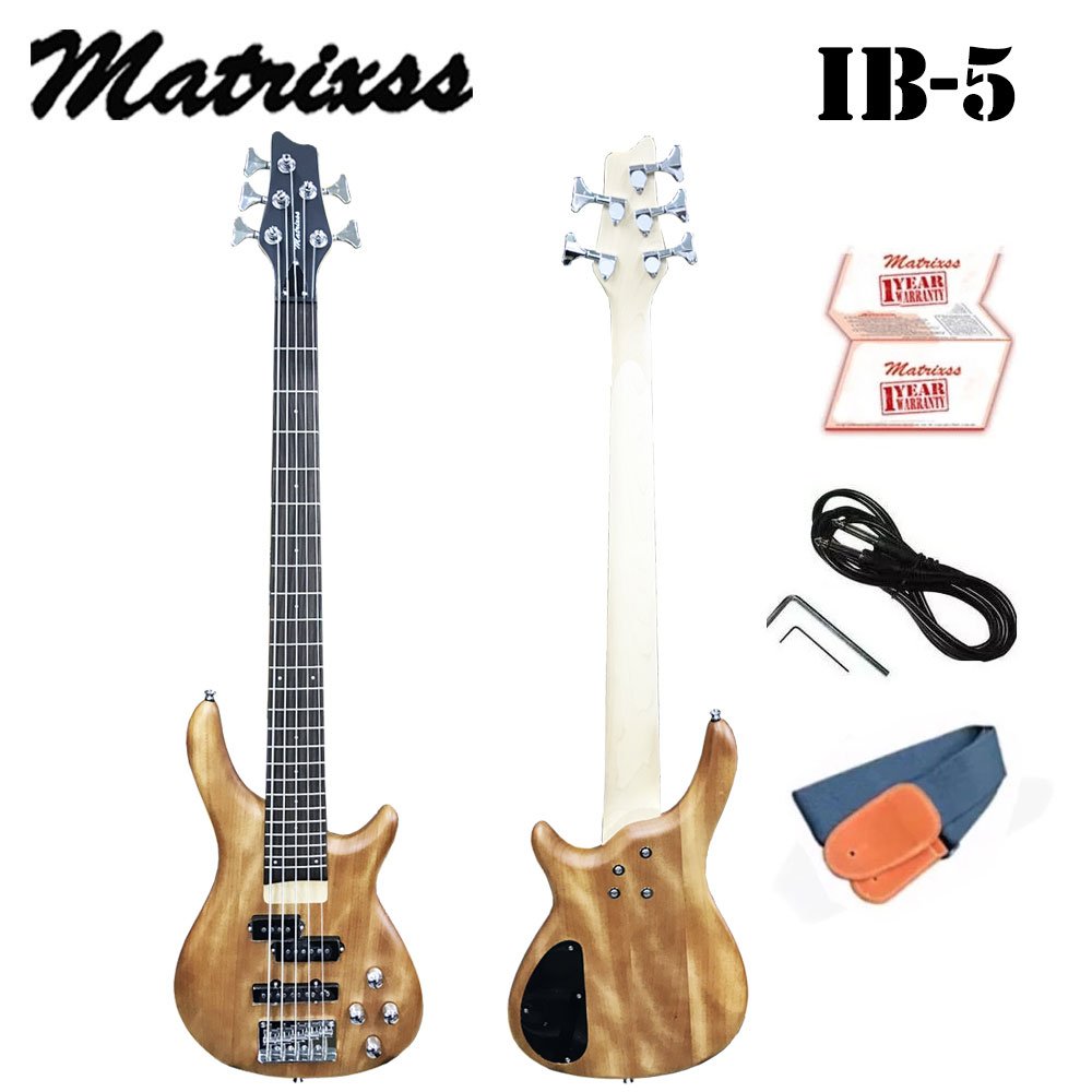 Matrixss เบสไฟฟ้า 5 สาย Electric Bass 5 Strings รุ่น IB-5 - musicplant