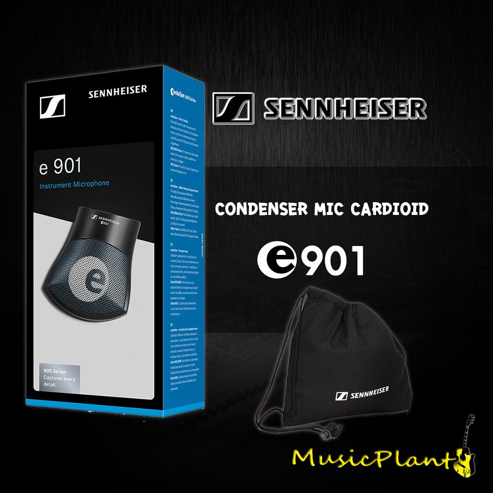 Sennheiser ไมค์โครโฟน E901 (Condenser Boundary Mic. Kick Drum) - musicplant