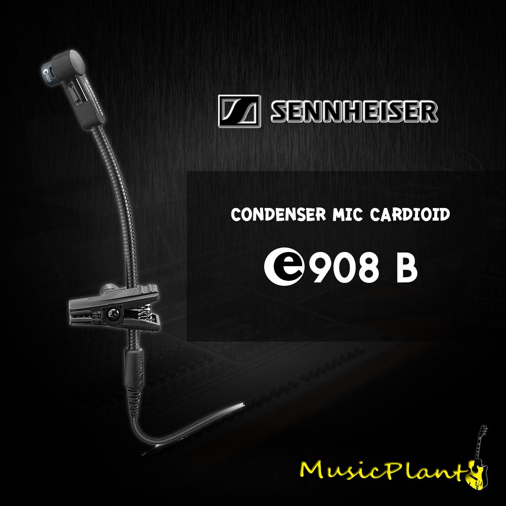 Sennheiser ไมค์โครโฟน E908 B (Condenser Mic. Brass Instrument) - musicplant
