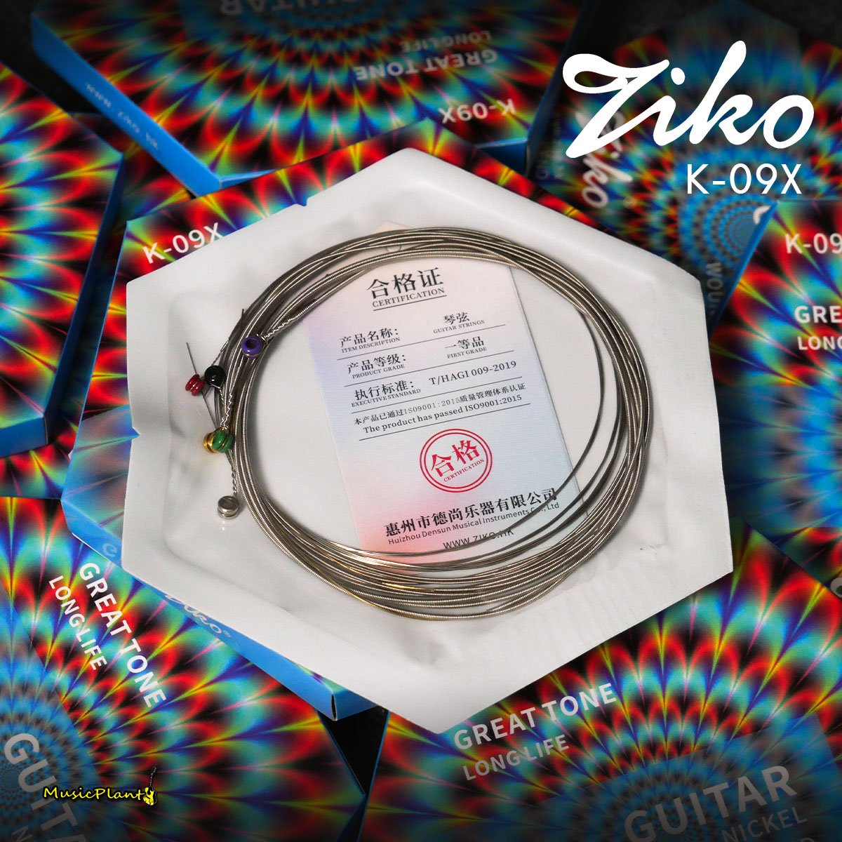 Ziko-K-09X สายกีตาร์ไฟฟ้าเพิ่มพลังเสียง - musicplant