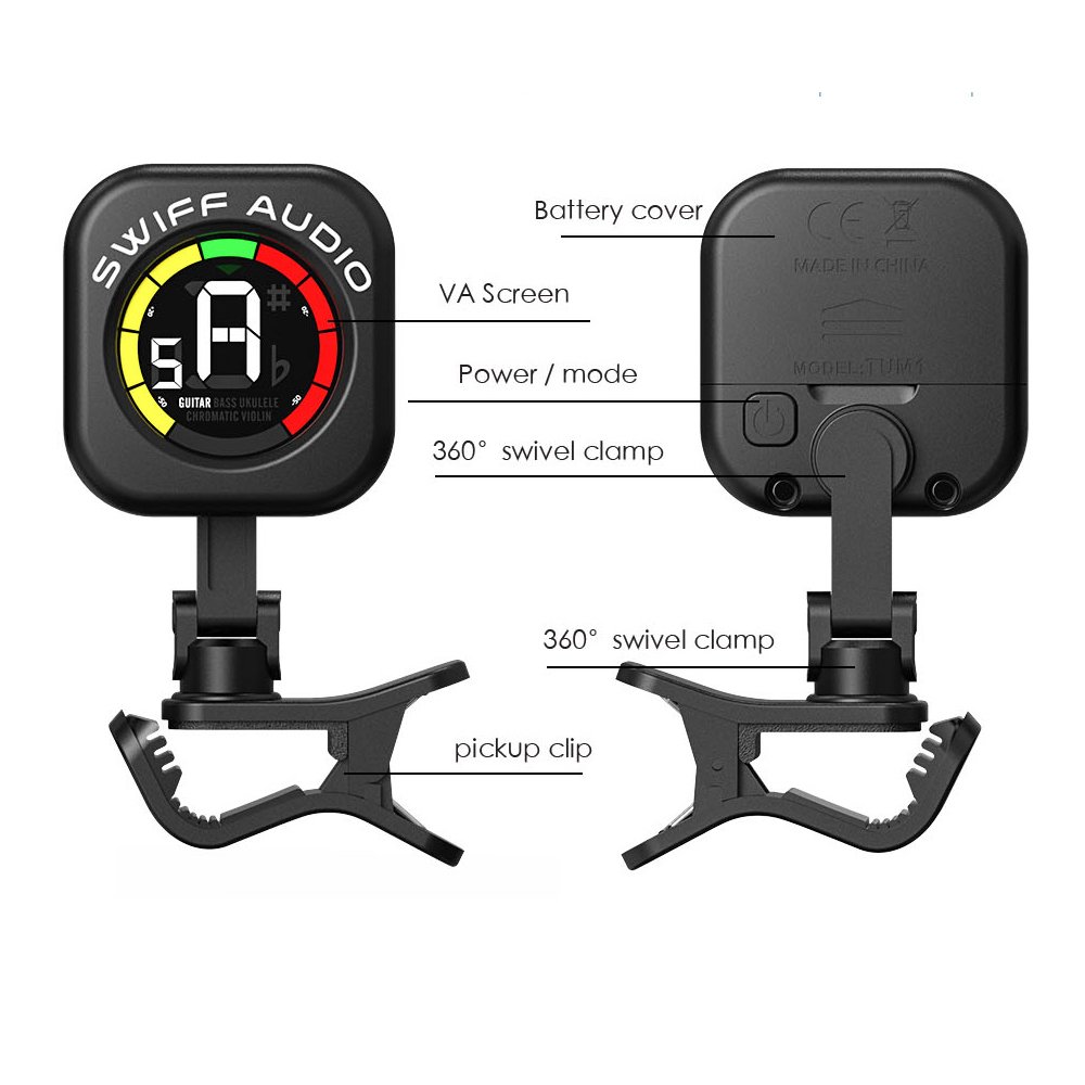 Swiff - A12 Clip-On Tuner - musicplant