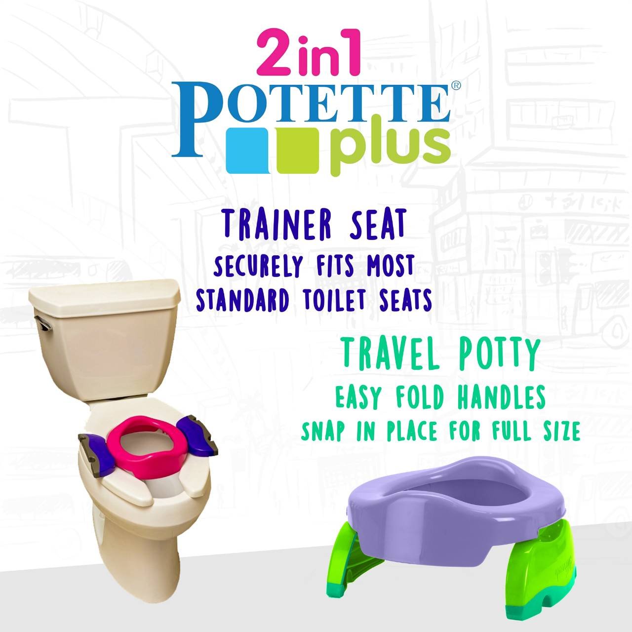 POTETTE PLUS 2 in 1 ห้องน้ำเคลื่อนที่ - pungklom