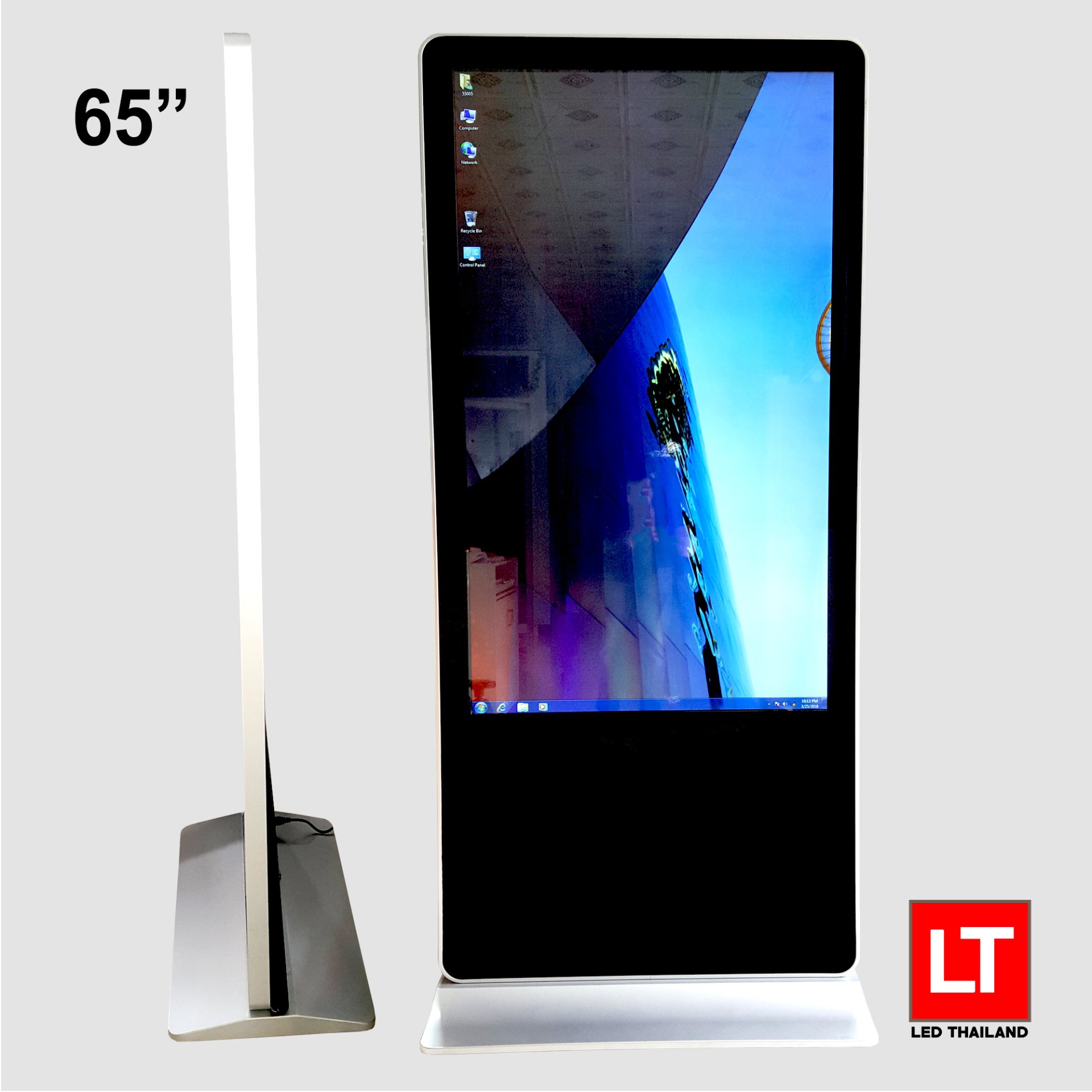 จอประชาสัมพันธ์ Digital Signage Kiosk Touch Screen 65" นิ้ว - vrltled
