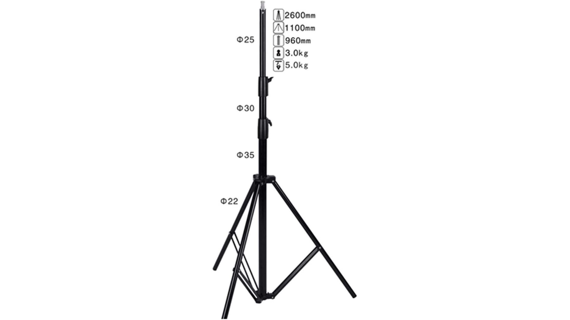 NiceFoto LS-280B Light Stand - optionpartstore