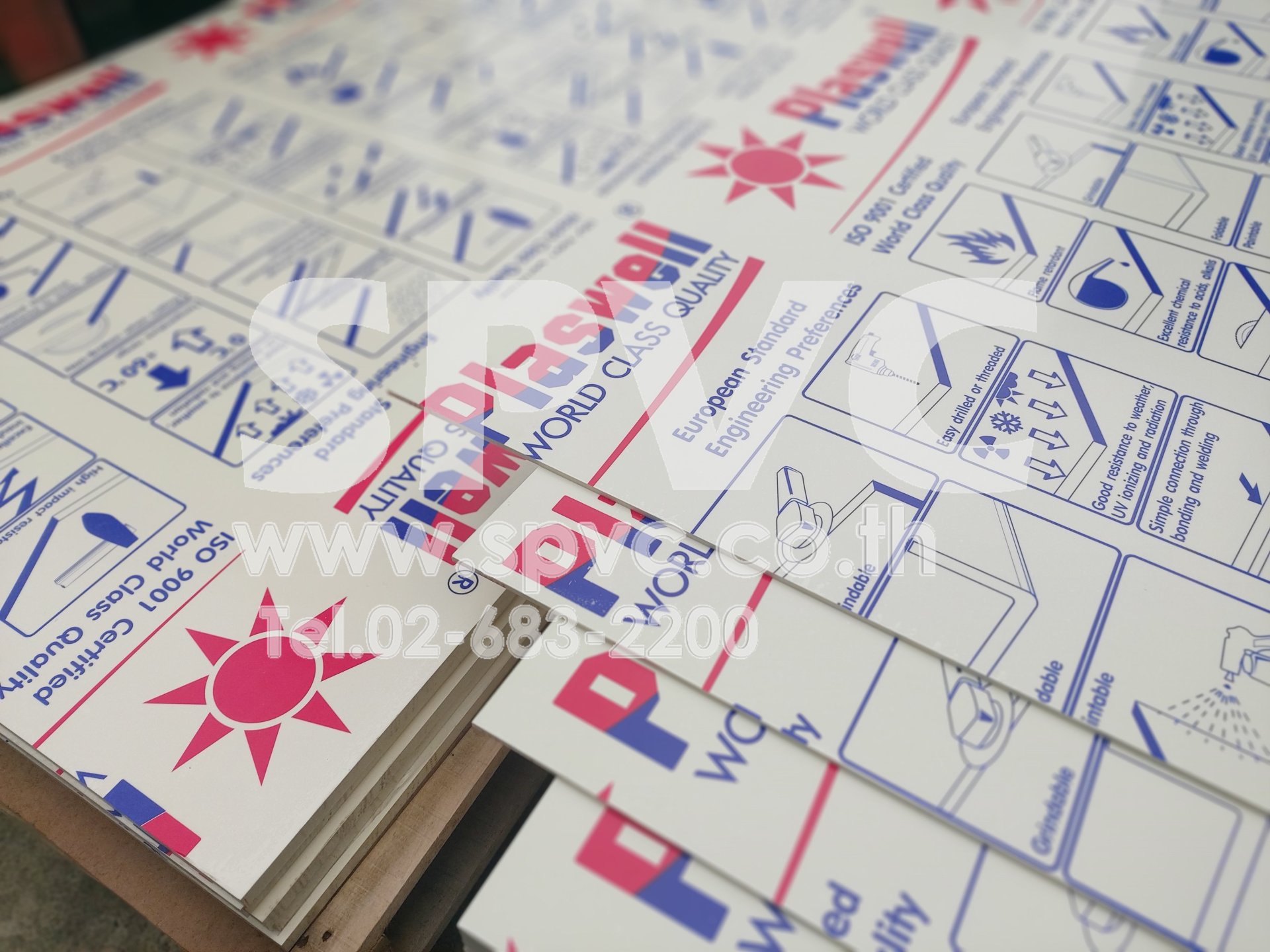 แผ่นพีวีซี สีขาวงาช้าง (Ivory PVC Sheet) แผ่นPVCสีขาว